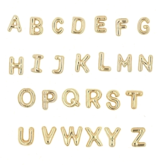 Jewelry | New Cute Ss Copper Chunky A Ballon Bubble Letter Pendant ...